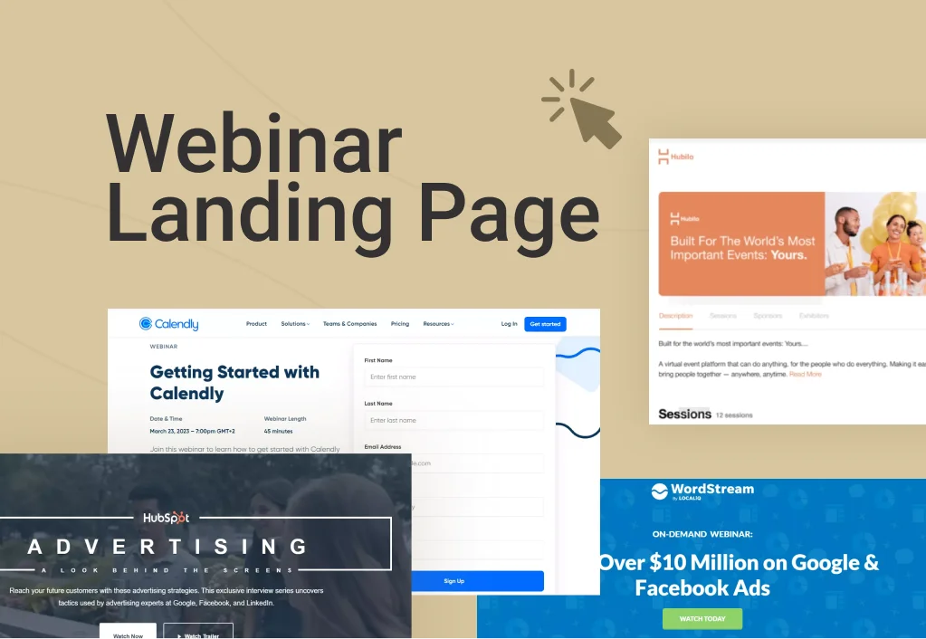 10 High Converting Webinar Landing Page Examples | Hubilo